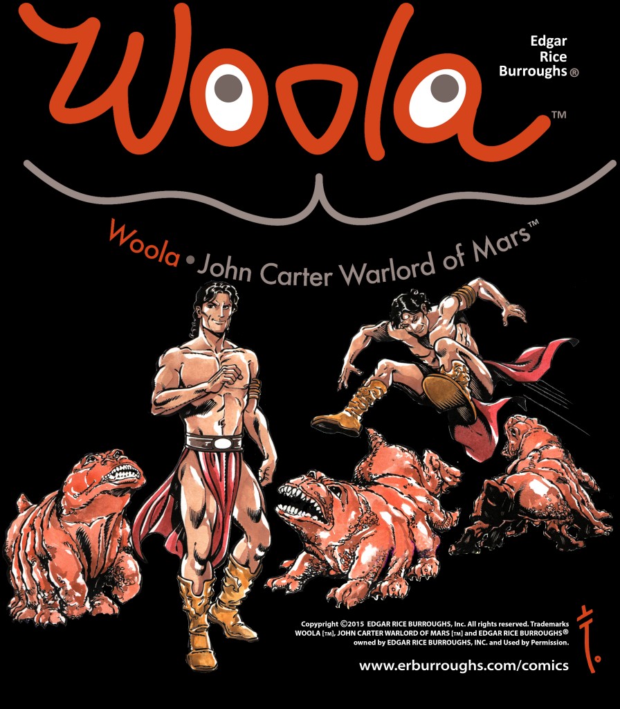 Woola John Carter Comic Tee - Edgar Rice Burroughs Inc. Store